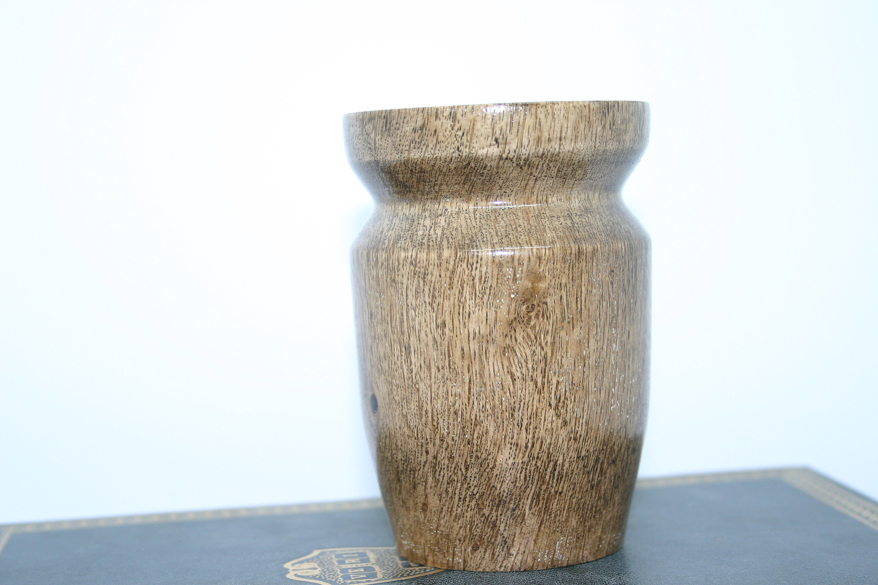 Small Oak Vase With Epoxy Resin Inlays. Dried Flowers, Vase, Wooden ...
