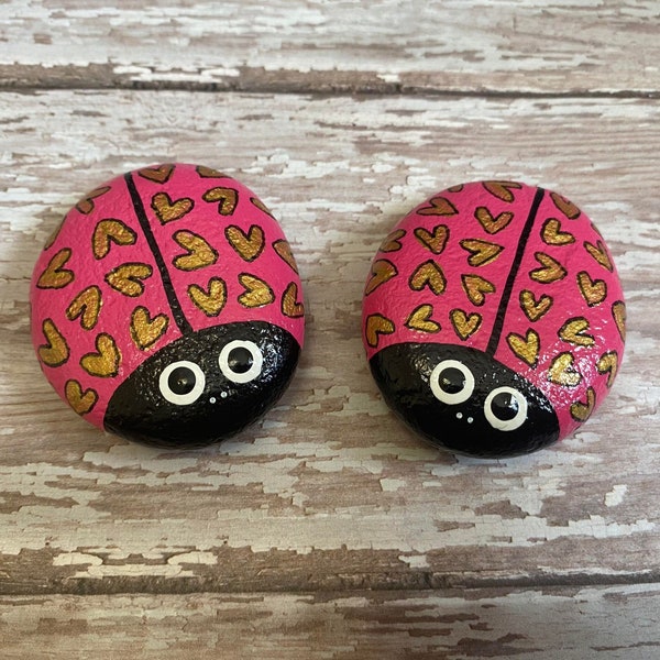 Ladybug Rocks - Etsy