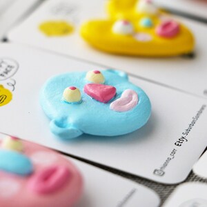 Clay Pin - Peppy Face - Etsy