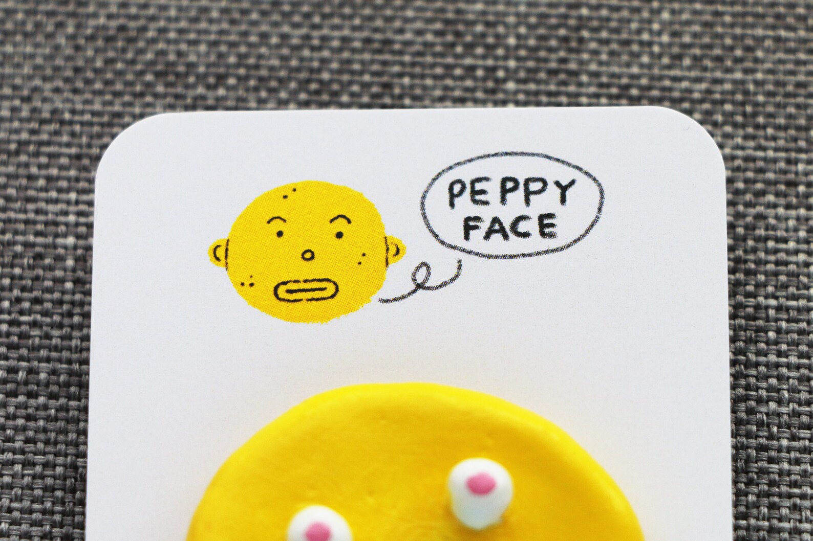 Clay Pin Peppy Face - Etsy