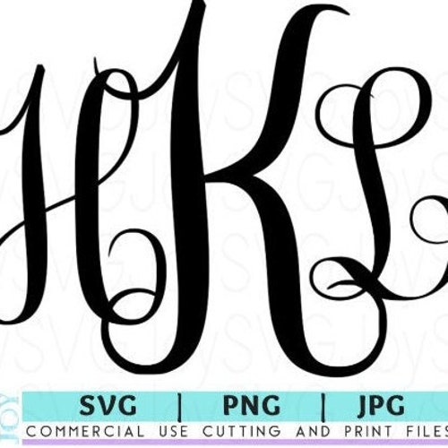 Monogram Svg PNG Alphabet Beta Monogram Alphabet Digital - Etsy