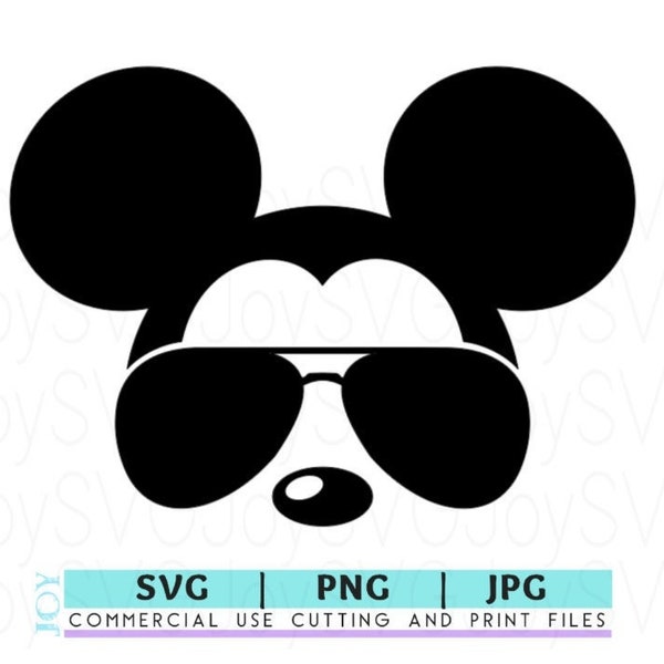 Mickey Glasses Svg - Etsy