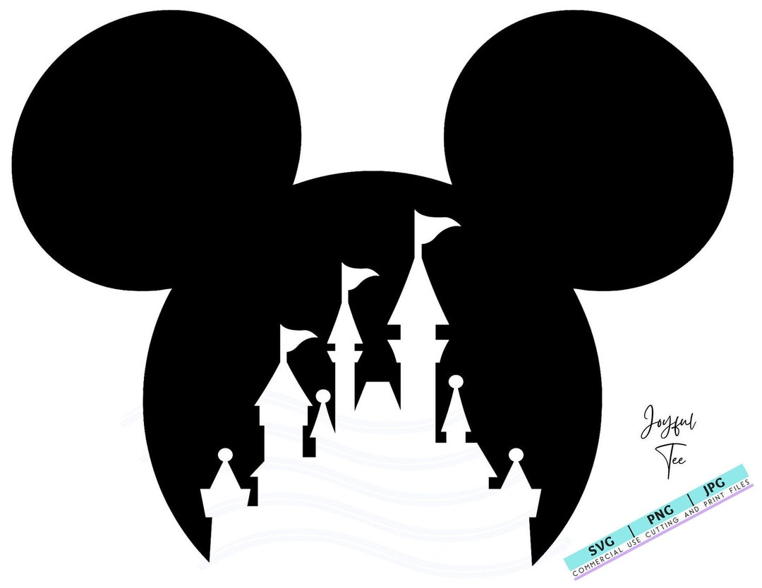 Castle Mickey SVG, Castle in Mickey, Castle Mickey Mouse Instant ...