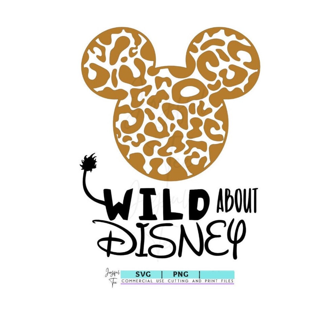 Mickey Leopard Print SVG Mickey and Minnie Animal Kingdom - Etsy