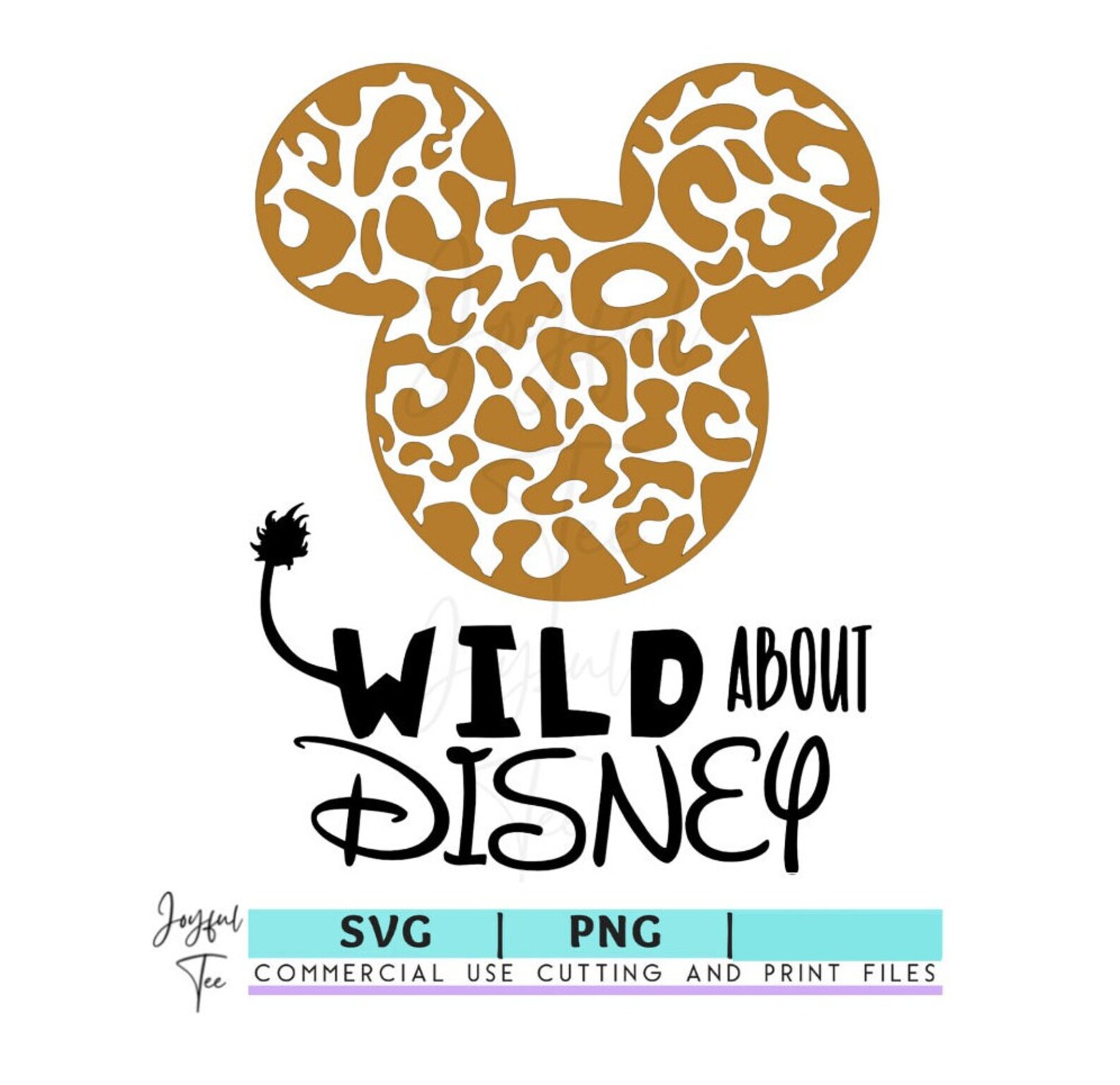 Mickey Leopard Print SVG Mickey and Minnie Animal Kingdom - Etsy