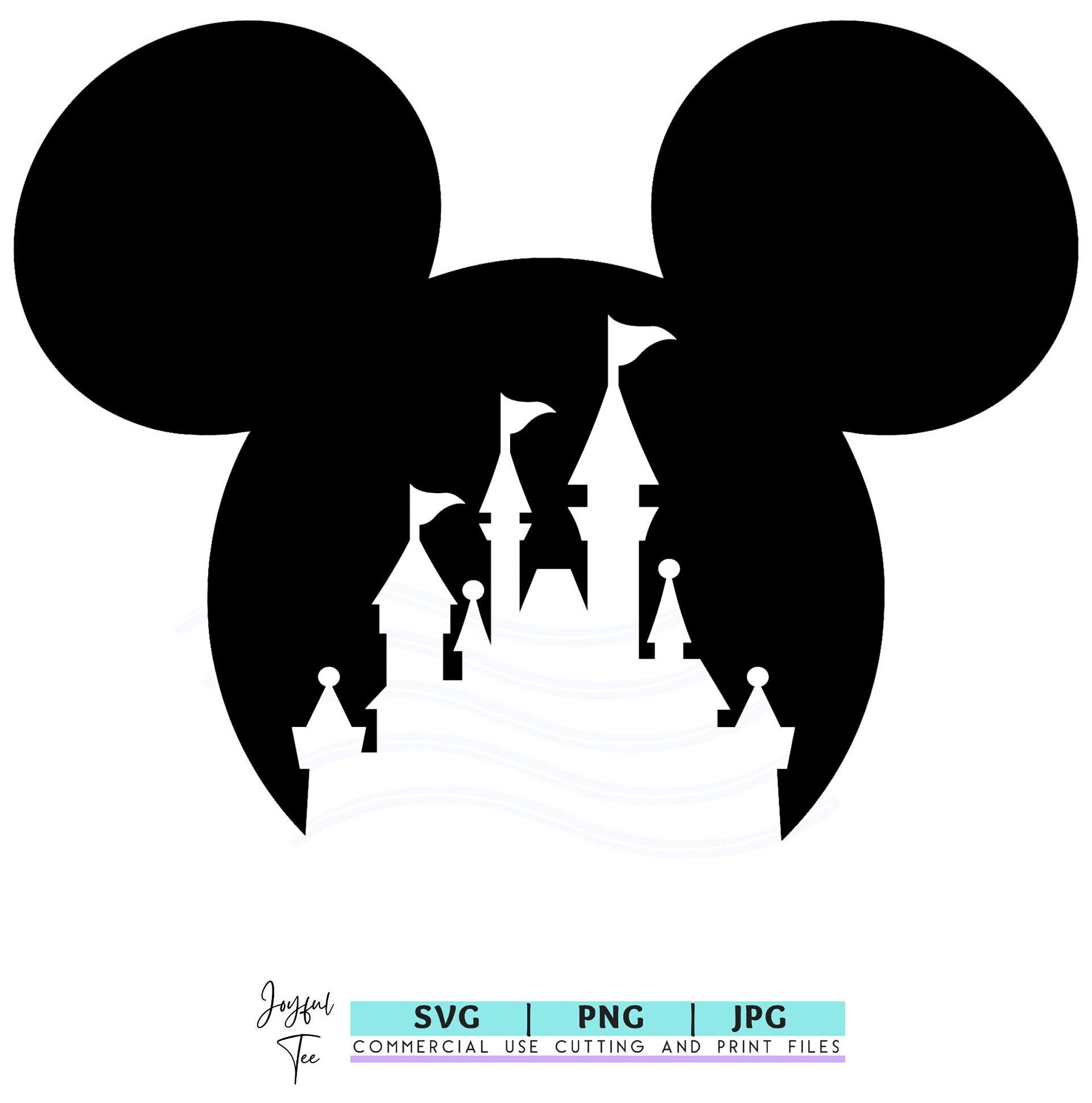 Castle Mickey SVG, Castle in Mickey, Castle Mickey Mouse Instant ...