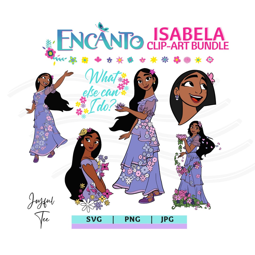 Encanto Isabela Digital Art Bundle SVG Png | Isabela Madrigal Clip-art ...