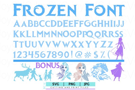 Frozen Alphabet Png
