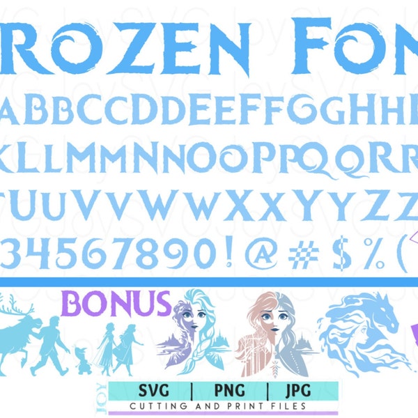 Frozen Alphabet - Etsy