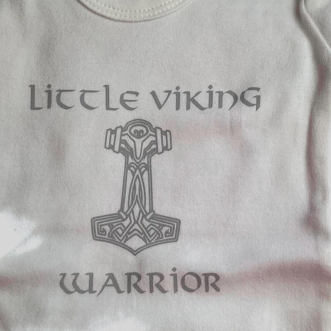 Brand New Little Viking Warrior’ Baby Vest/bodysuit, Novelty Baby Gift ...