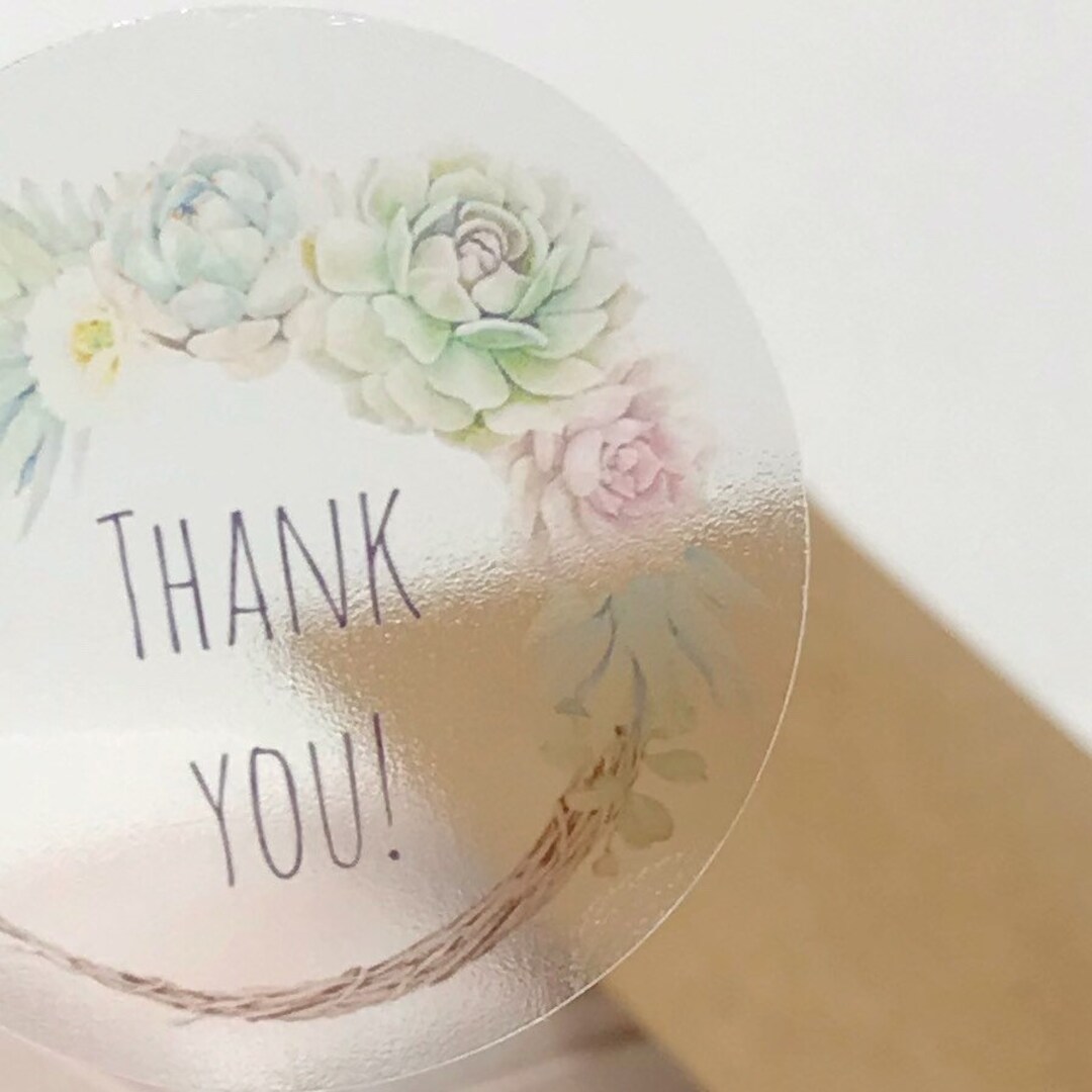 Custom Clear Logo Stickers 1 to 2 Inch Personalized Logo - Etsy