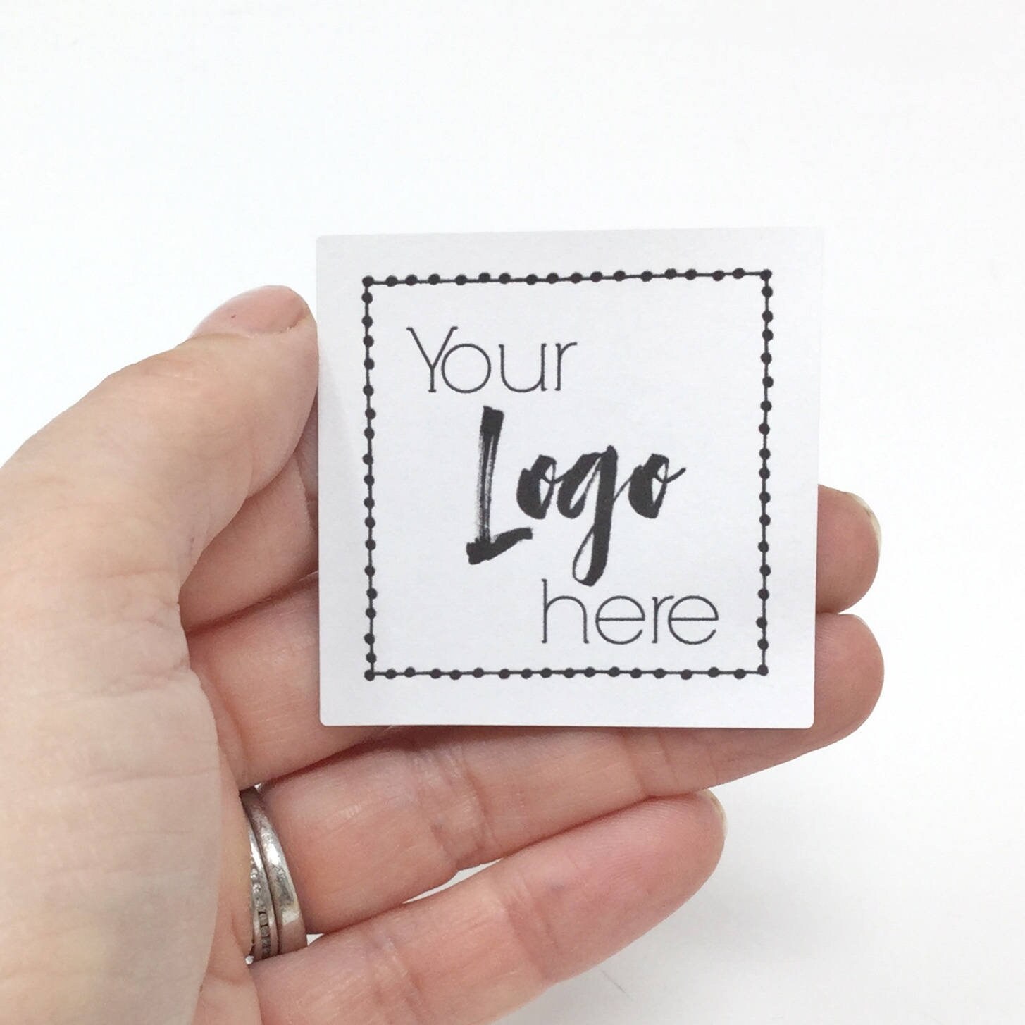 Square Logo Stickers Etsy at David Daigle blog