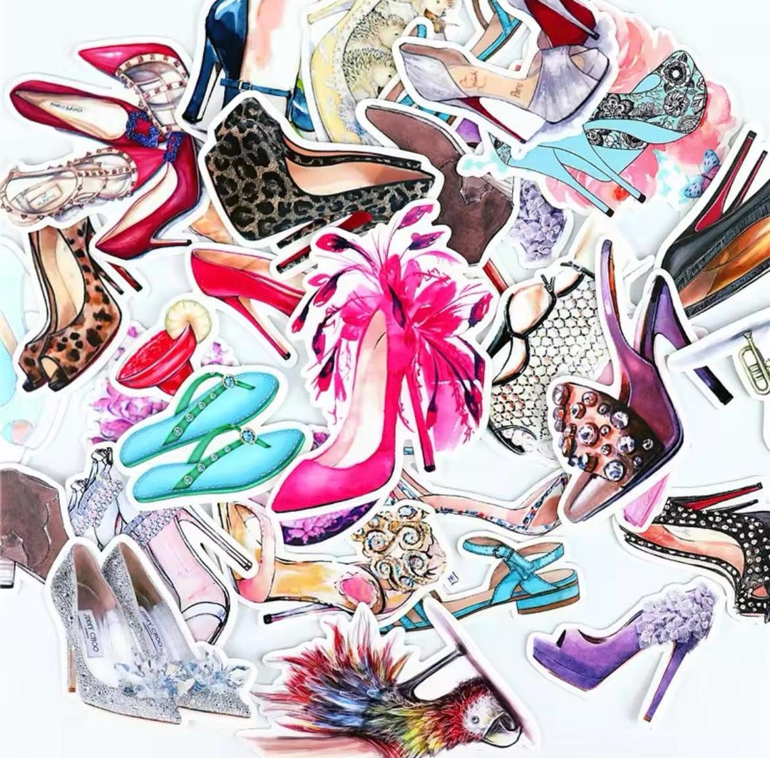 28 Vinyl GRWM Shoes Red Bottoms Pumps // Waterproof // Vinyl Stickers ...