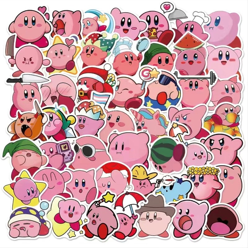 Kirby Sticker Anime - Etsy