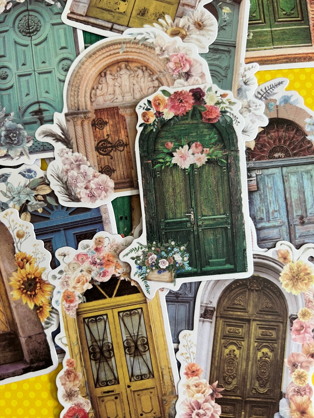 Vintage Rustic Cottagecore Door Cottage Washi Stickers ...