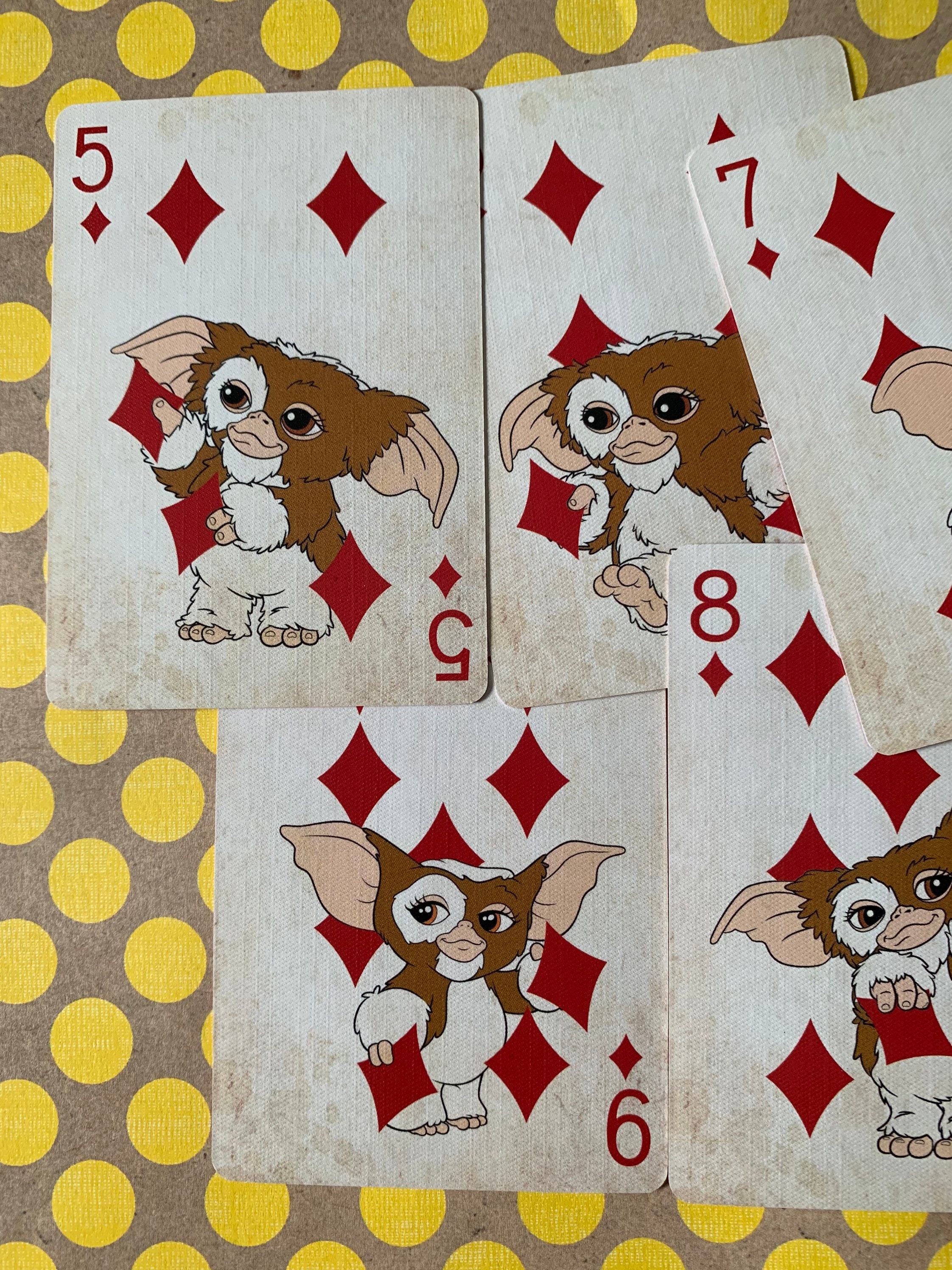 Set of 5 Gremlins Gizmo Playing Cards // Ephemera // Vintage | Etsy