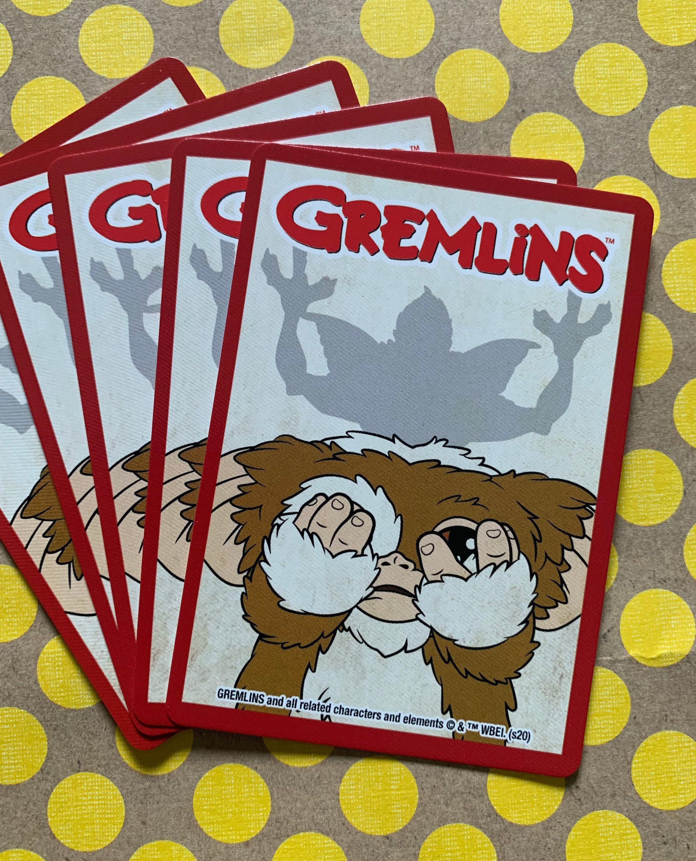 Set of 5 Gremlins Gizmo Playing Cards // Ephemera // Vintage | Etsy