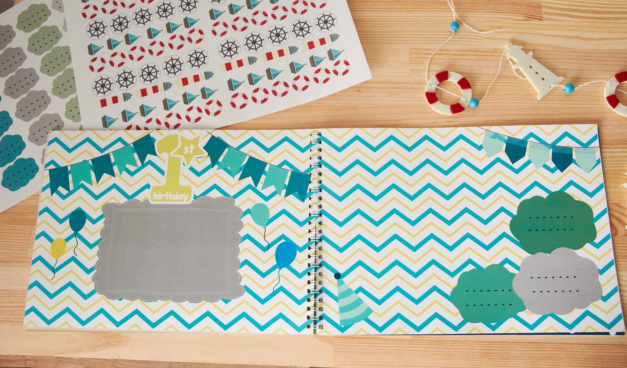 Printable Baby Book Pages, First Year Baby Memory Book for Boys, Baby ...