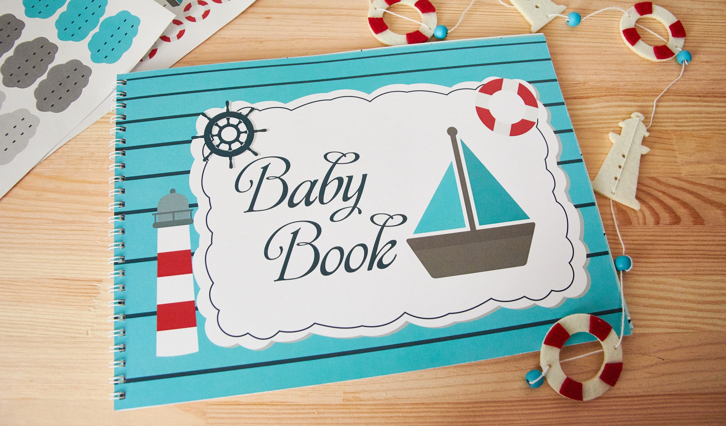 Printable Baby Book Pages, First Year Baby Memory Book for Boys, Baby ...