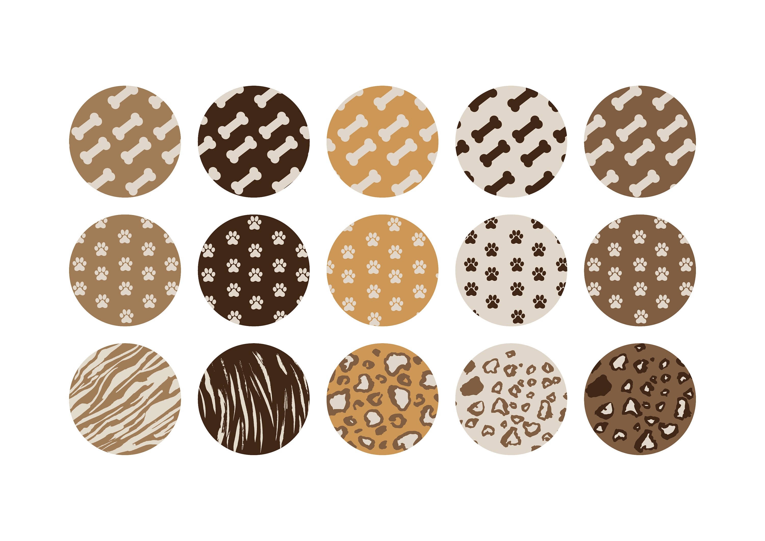 Animal Pattern Keychain Svg Bundle Dogs Svg Pets Svg - Etsy