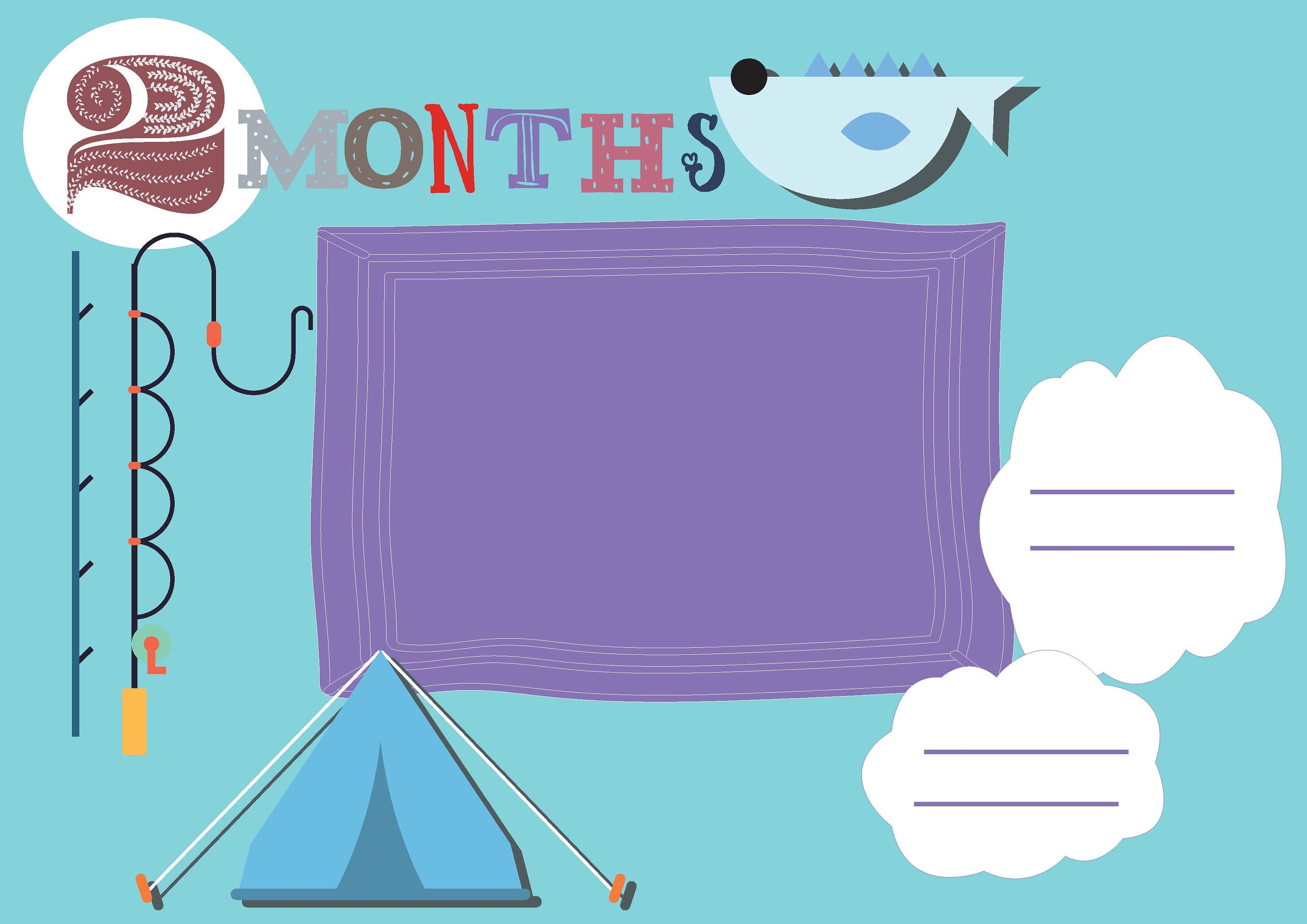 Printable Baby Book Pages, First Year Baby Memory Book for Boys, Baby ...