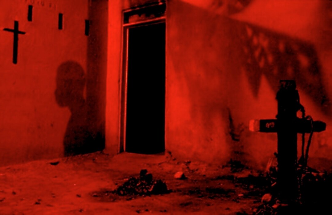 Voodoo Temple, Haiti, Vodou, Religion. Cross, Red, Shadow, Temple ...