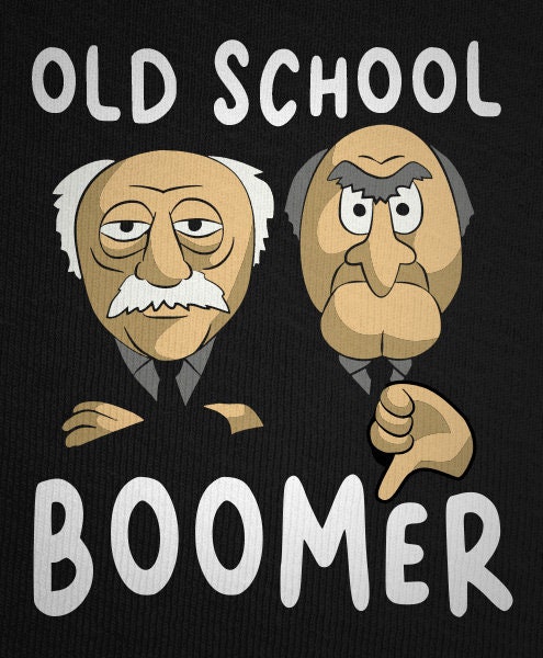 Old School Boomer Men's Statler and Waldorf From the Muppets T-shirt - Etsy