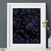 Star Map Poster, Star Chart, Constellation Poster, Galaxy Print, Nebula ...