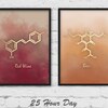 Testosterone Molecule Poster, Testosterone Art Print, Chemistry Poster ...