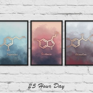 Adrenaline Molecule Art Print, Molecule Poster, Molecule Gift, Science ...