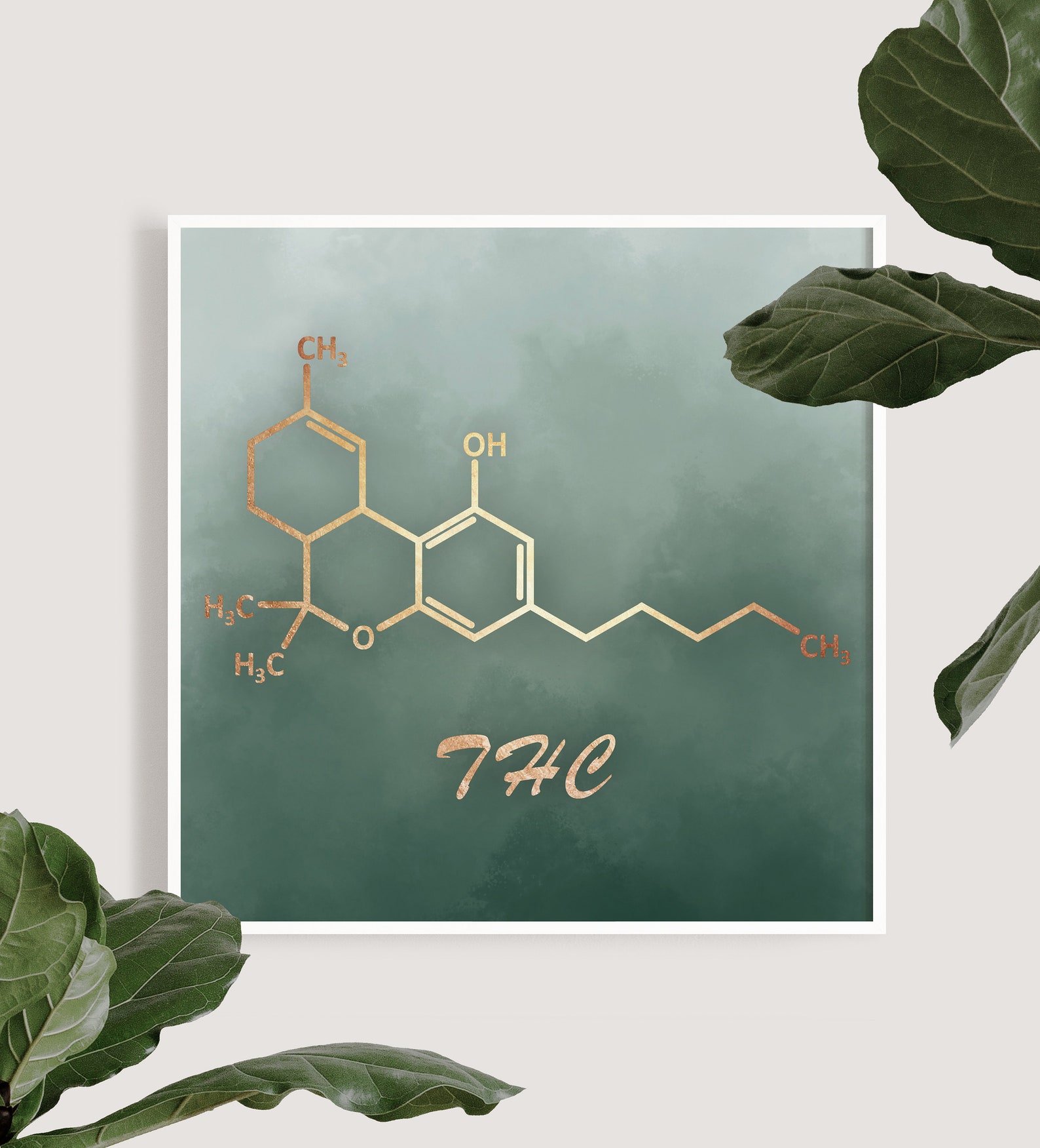 Instant Download THC Molecule Art Print THC Molecule THC - Etsy