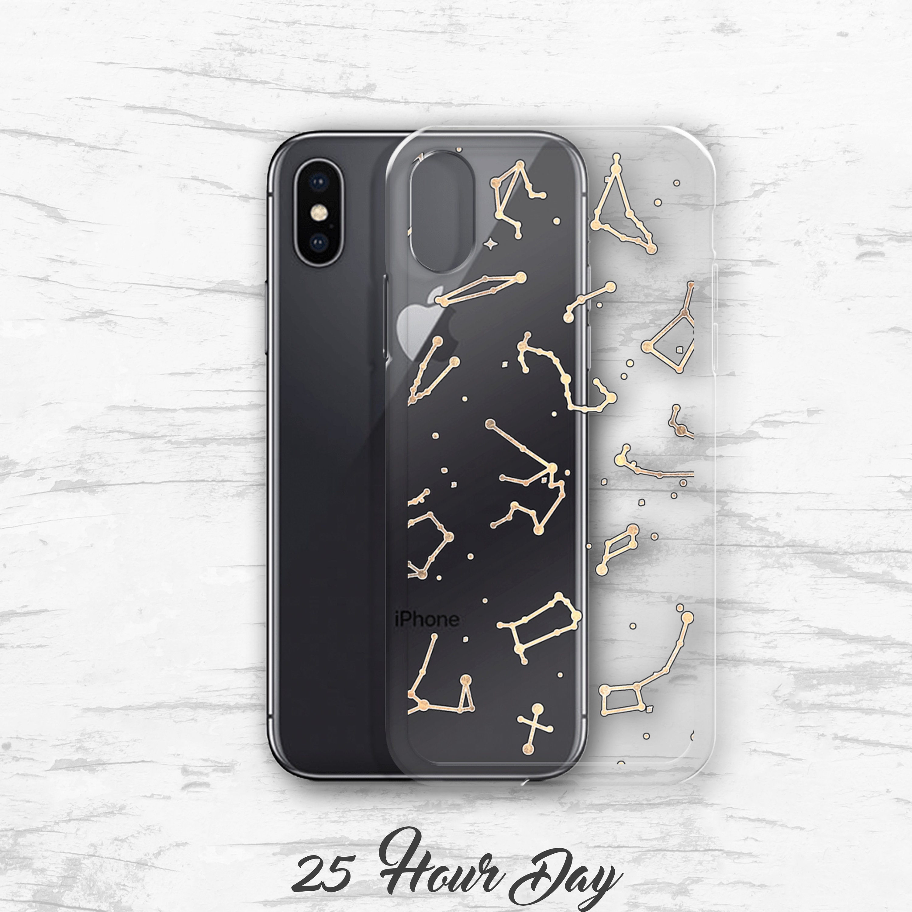 Gold Constellation Phone Case, Astrology Case, iPhone Case, Clear Case ...