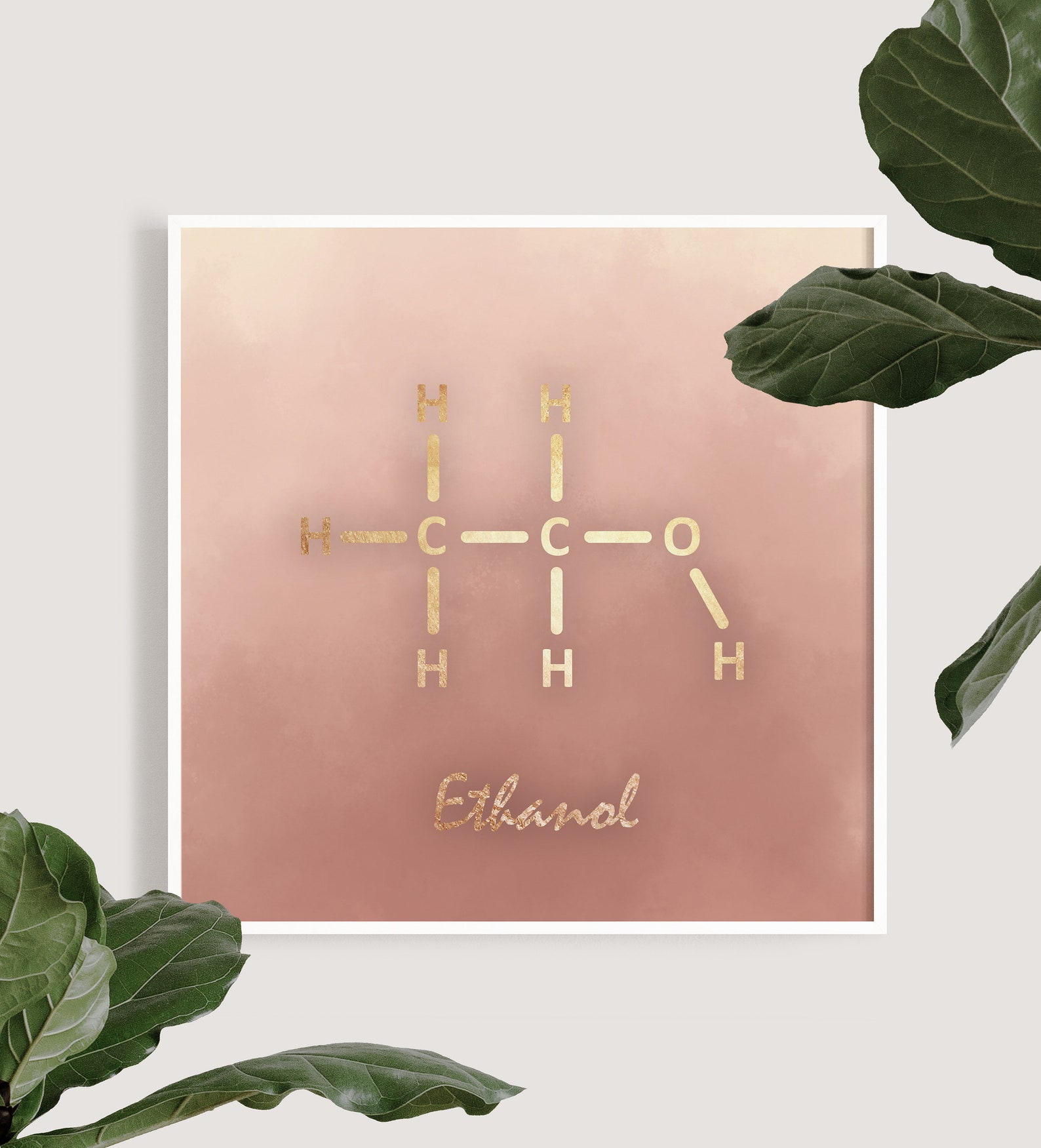 Ethanol Molecule Poster Ethanol Art Print Chemistry Poster - Etsy