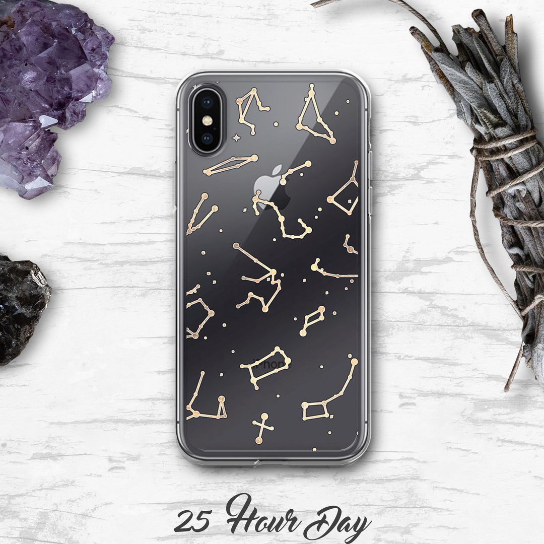 Gold Constellation Phone Case, Astrology Case, iPhone Case, Clear Case ...