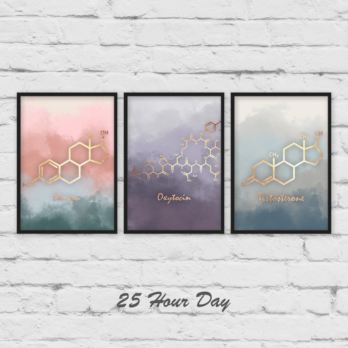 Testosterone Molecule Art Print, Testosterone Wall Art, Testosterone ...