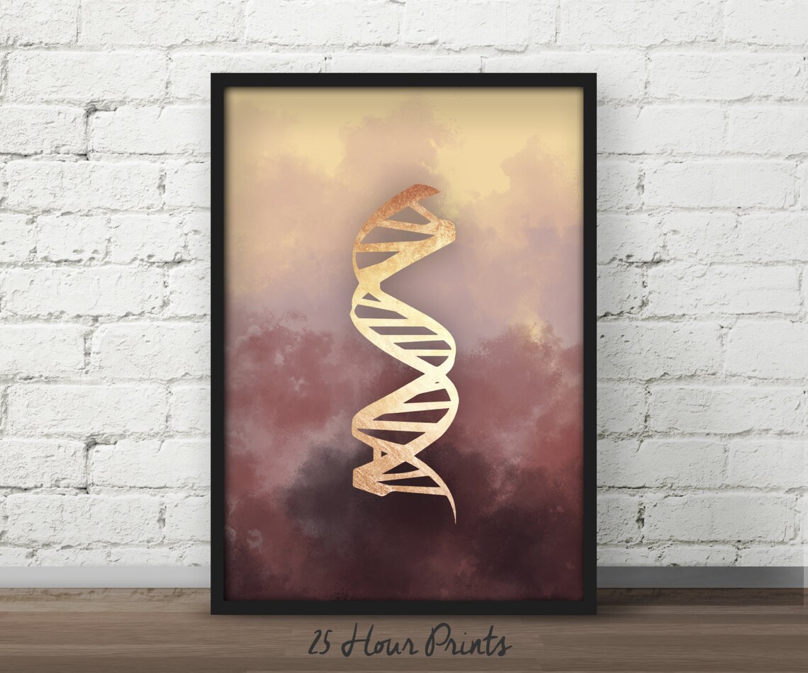Instant Download DNA Molecule Art Print DNA Art DNA Poster - Etsy