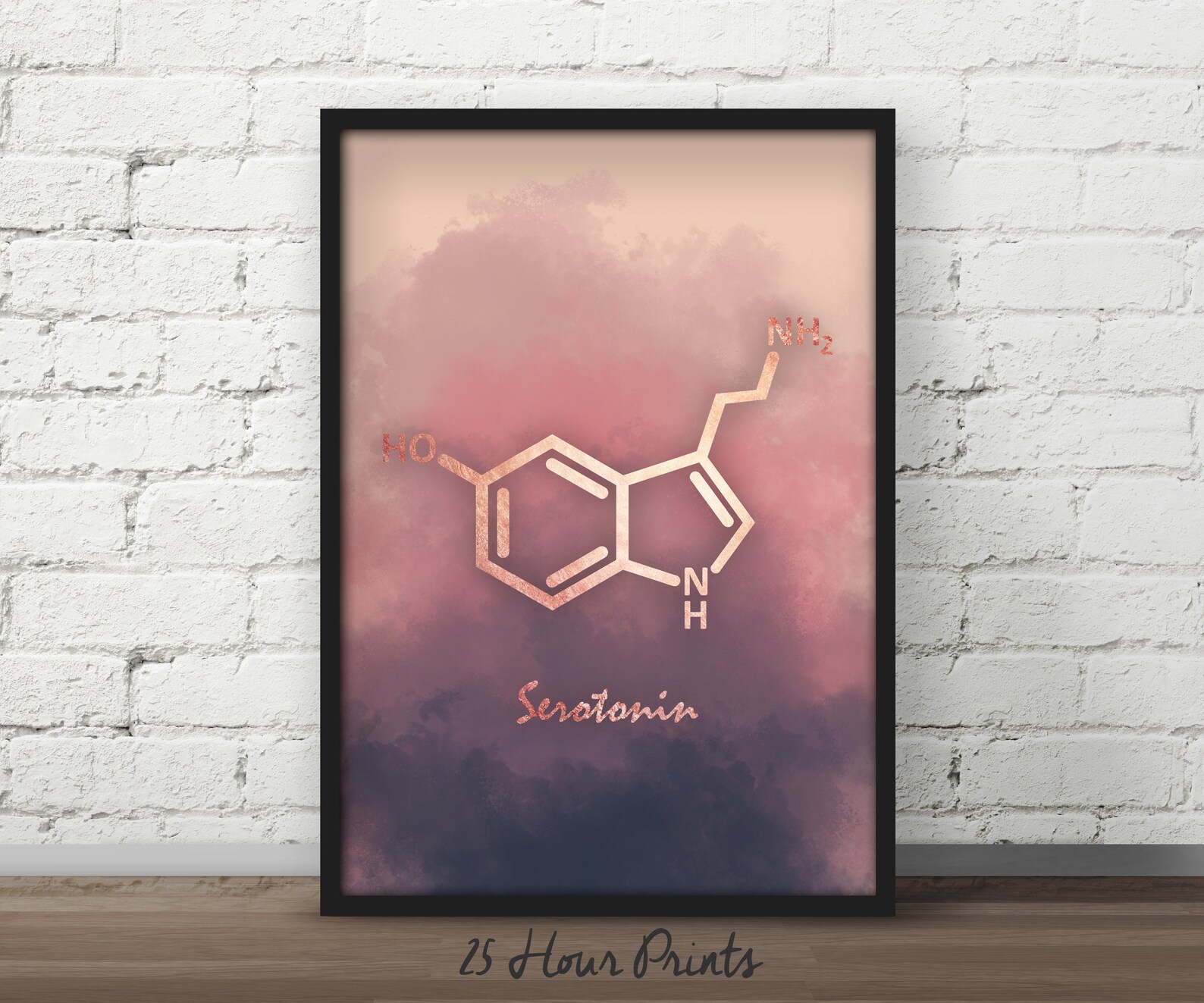 Set of 4 Print Molecule Poster Molecule Art Gallery Wall - Etsy