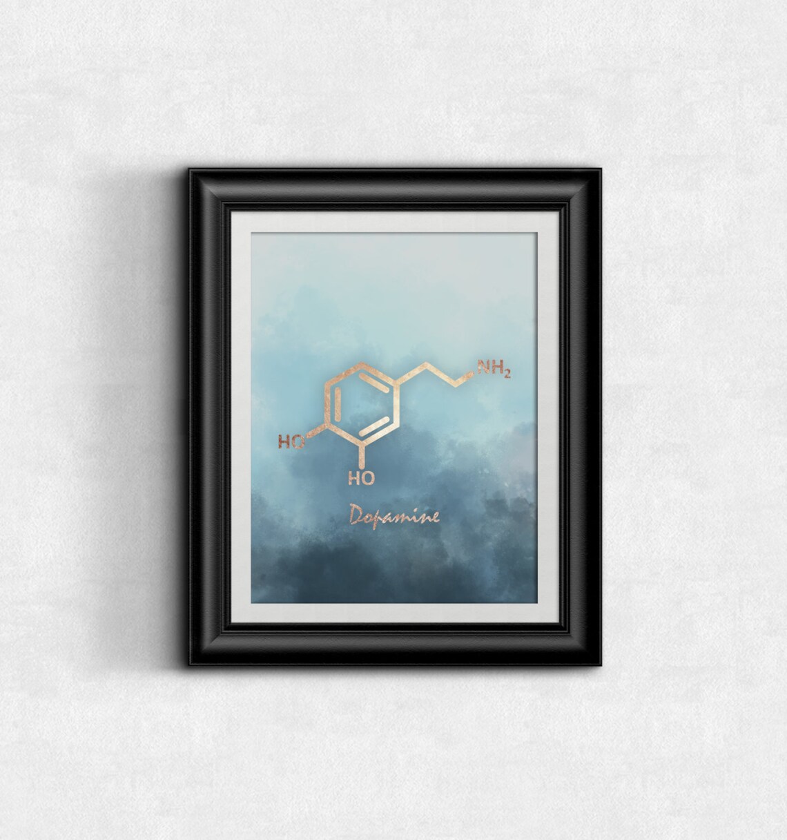 Instant Download Dopamine Molecule Art, Dopamine Poster, Nursery Art ...