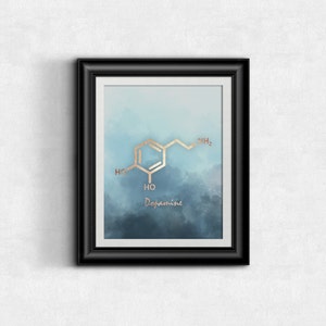Instant Download Dopamine Molecule Art, Dopamine Poster, Nursery Art ...