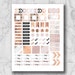 Instant Download Rose Gold Planner Stickers, Marble Planner Stickers ...