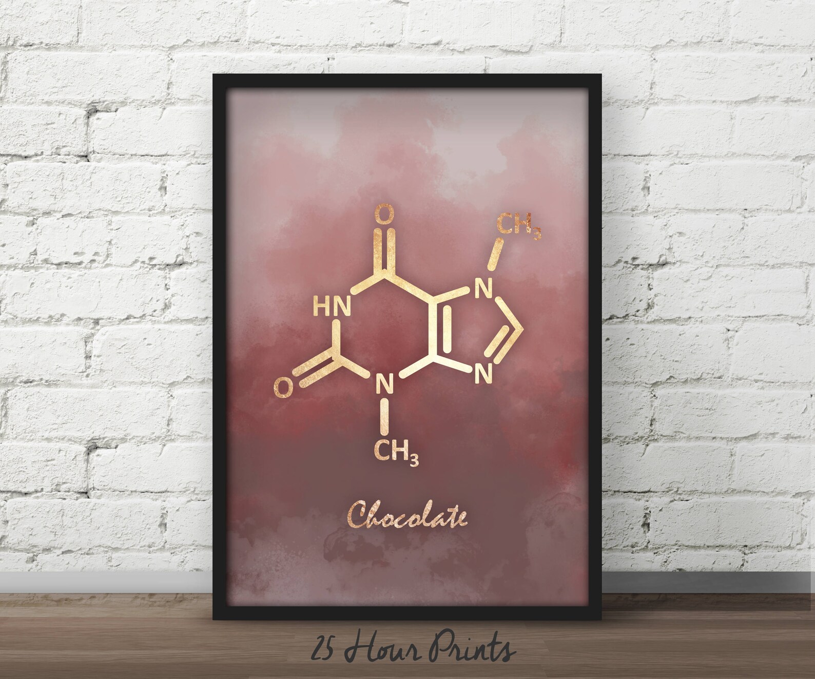 Instant Download Chocolate Molecule Poster Chocolate Art | Etsy