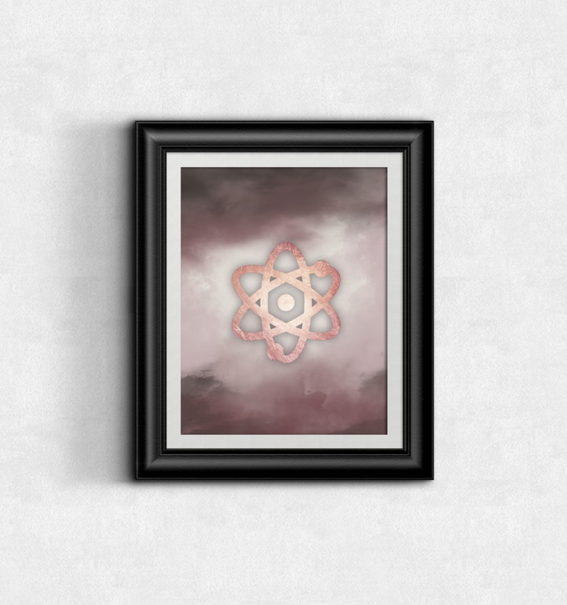 Instant Download Atom Symbol Art Print Science Art Print - Etsy