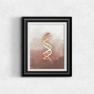 Instant Download DNA Poster, DNA Strand, DNA Poster, Chemistry Teacher ...