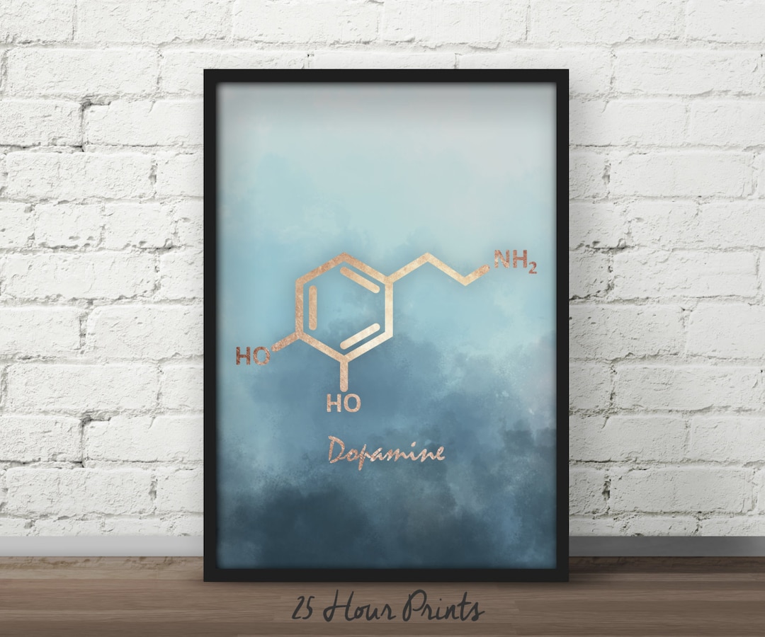 Instant Download Dopamine Molecule Art, Dopamine Poster, Nursery Art ...
