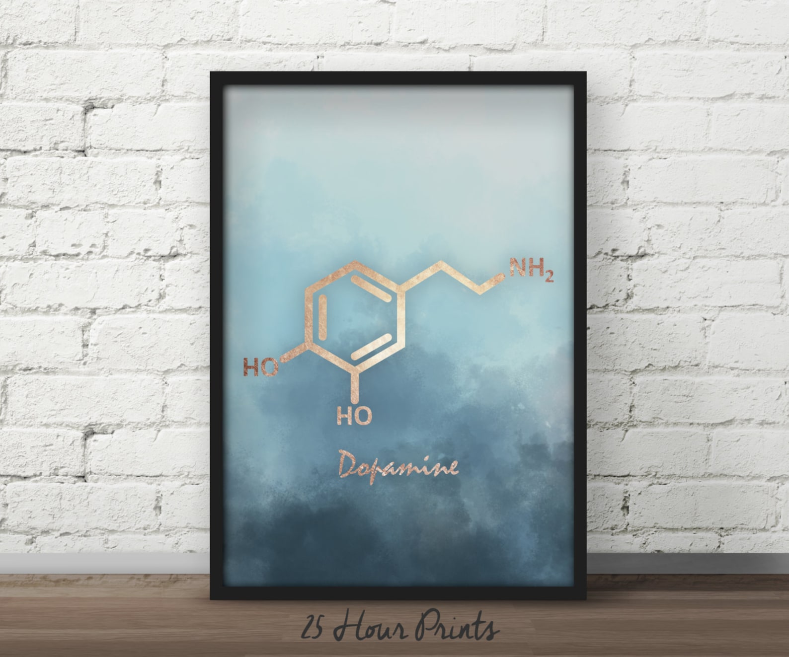 Instant Download Dopamine Molecule Art, Dopamine Poster, Nursery Art ...