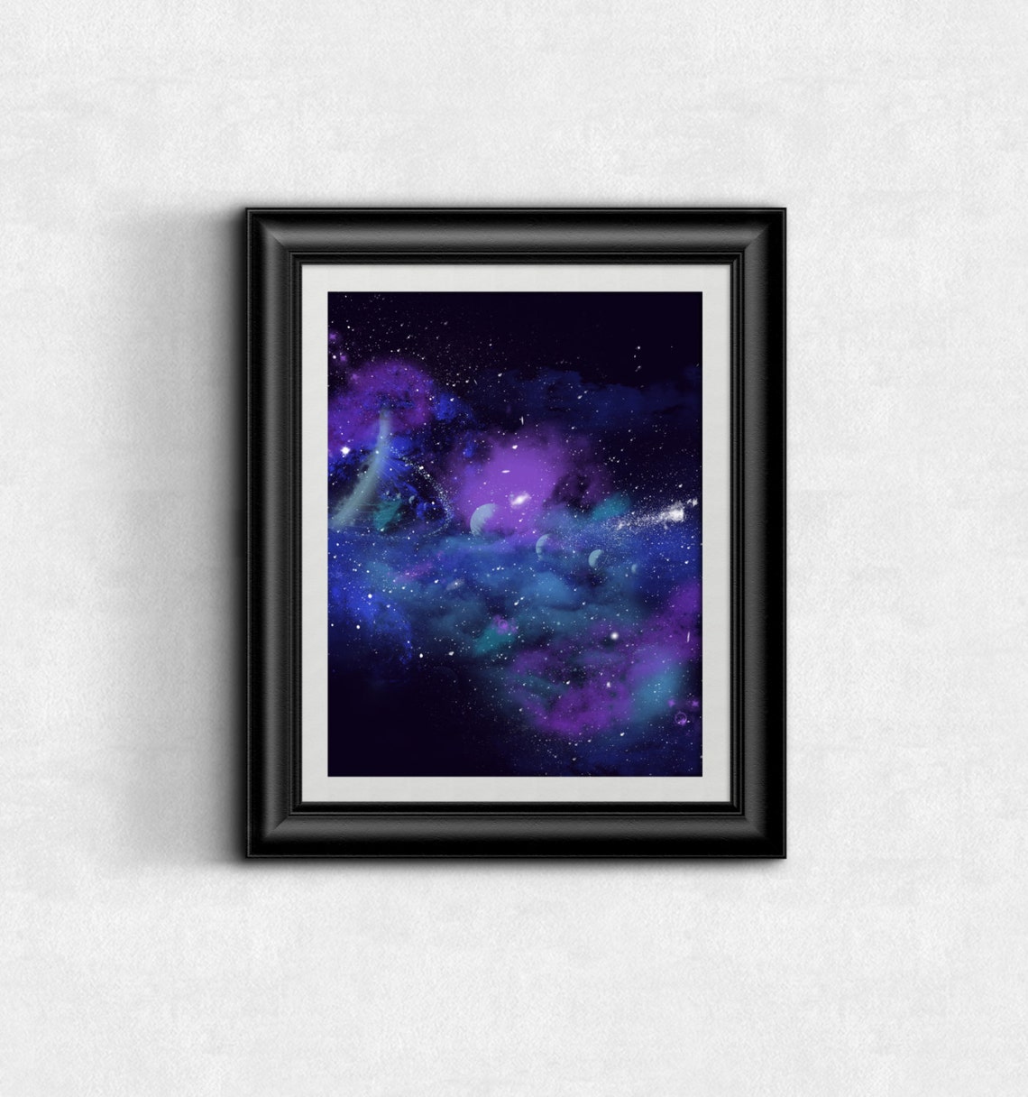 Instant Download Blue Nebula Print Galaxy Print Art Print - Etsy