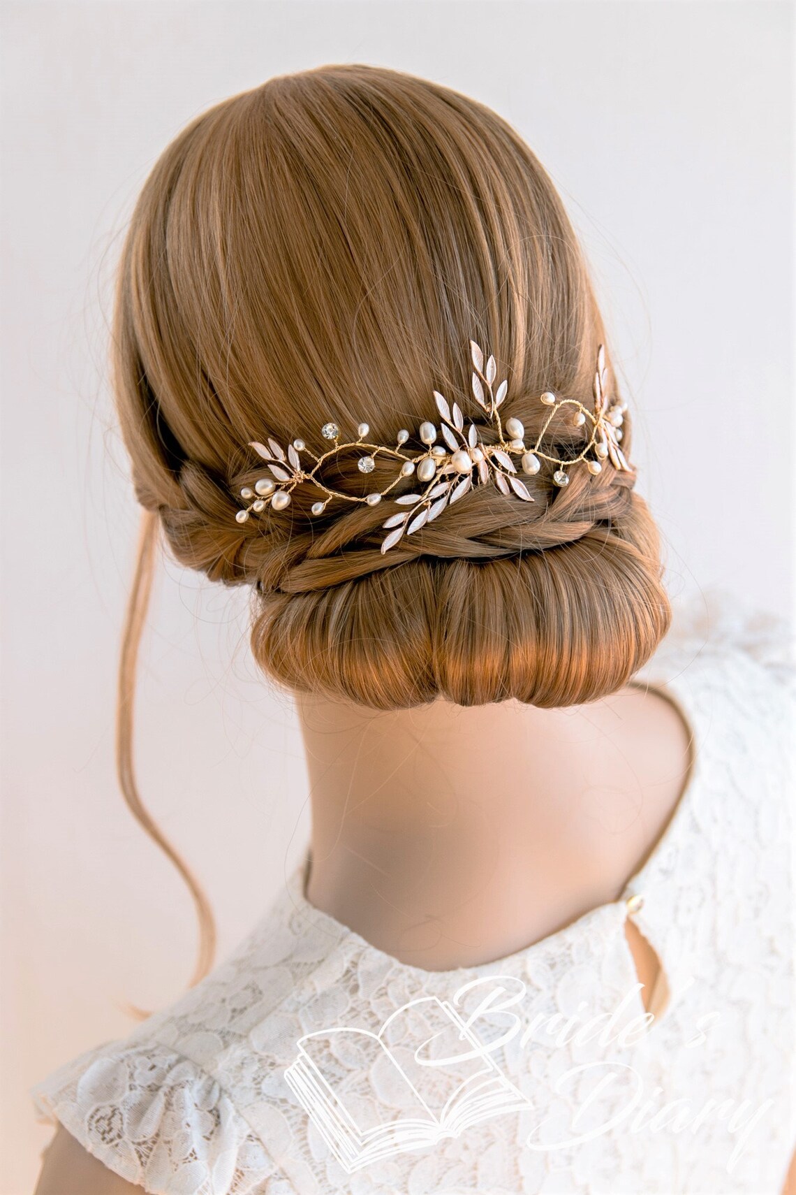 Wedding Hair Jewelry, Bridal Long Hair Comb With Freshwater Pearls and ...