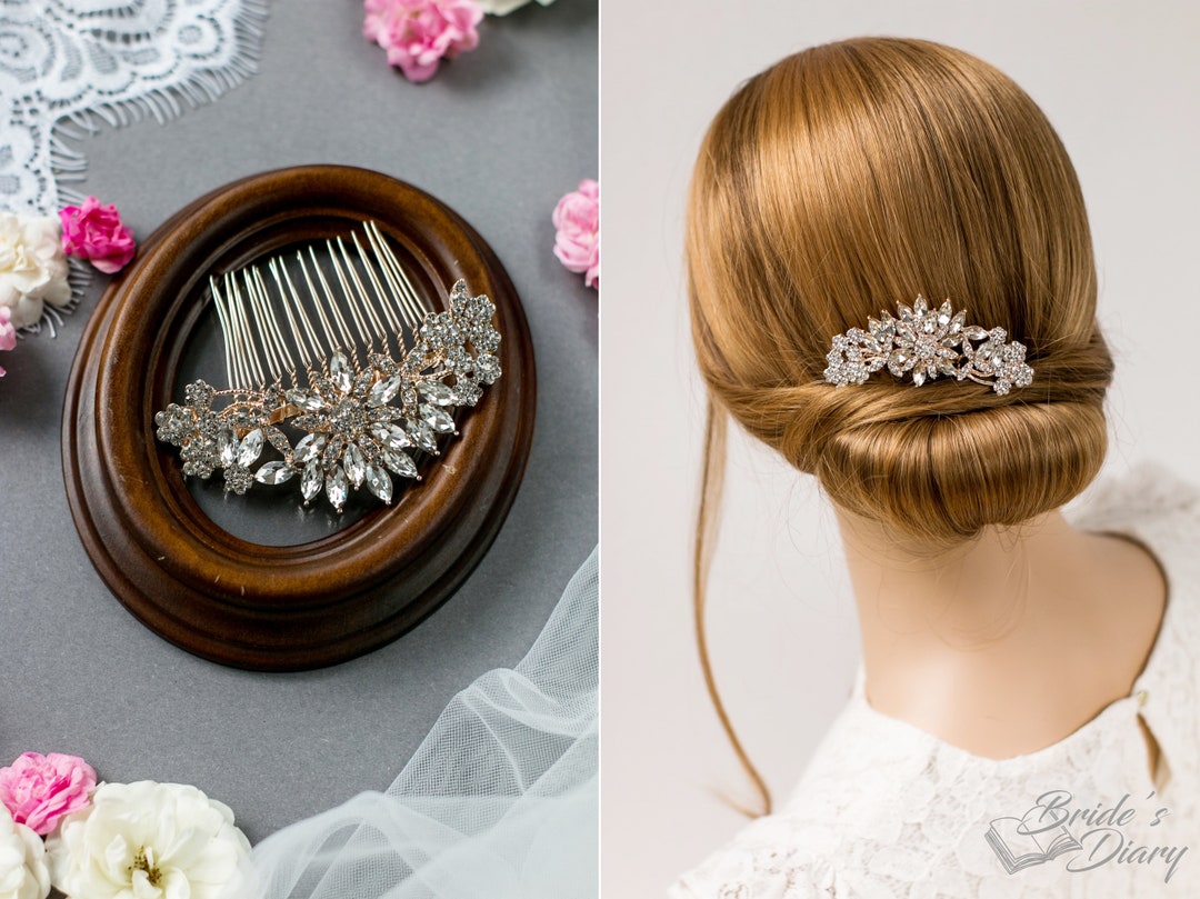 Wedding Hair Jewelry, Rhinestones Bridal Hair Comb, Small Bridal ...