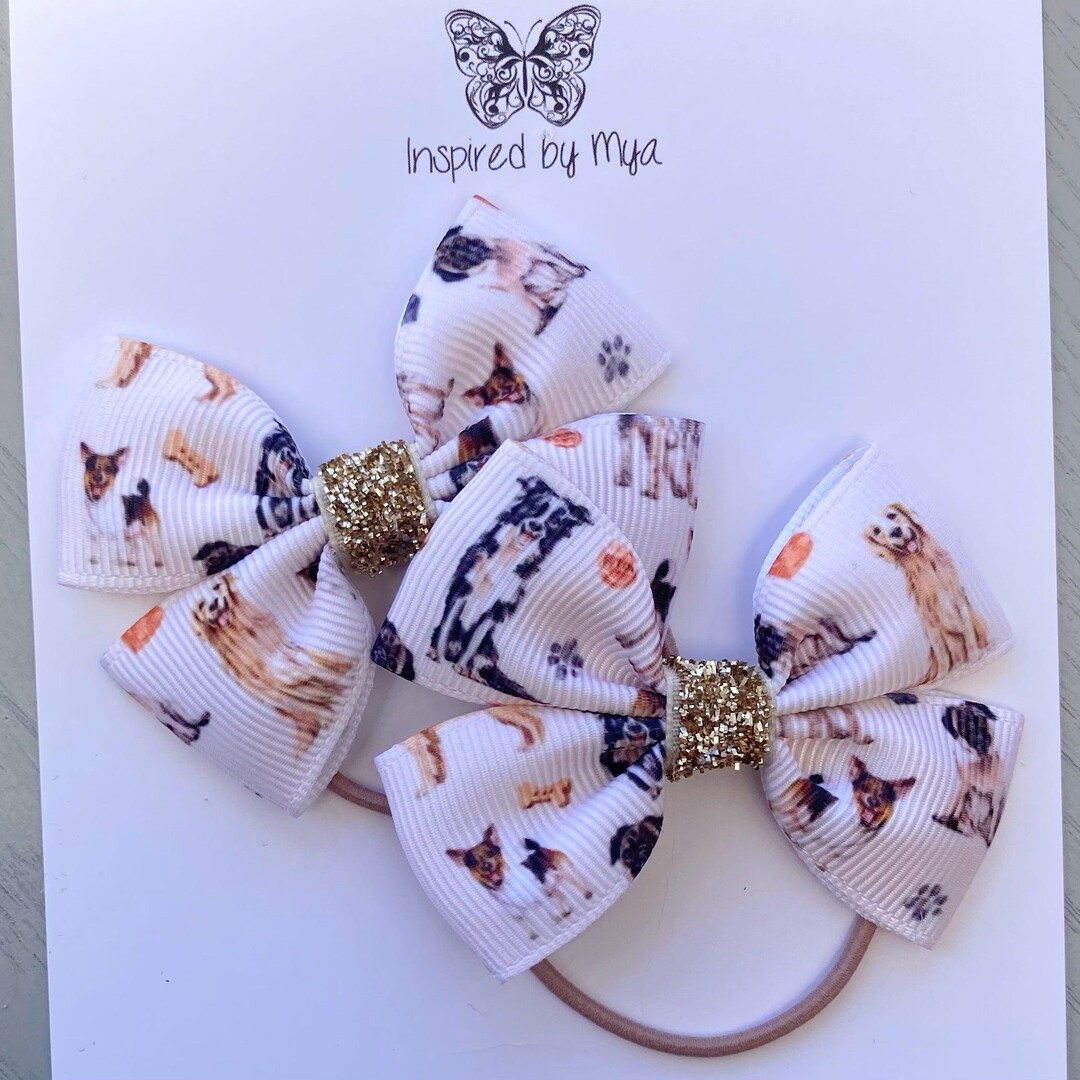 Girls Hair Elastics, Piggy Bows, Hair Ties, Kids Hair Accessory ...