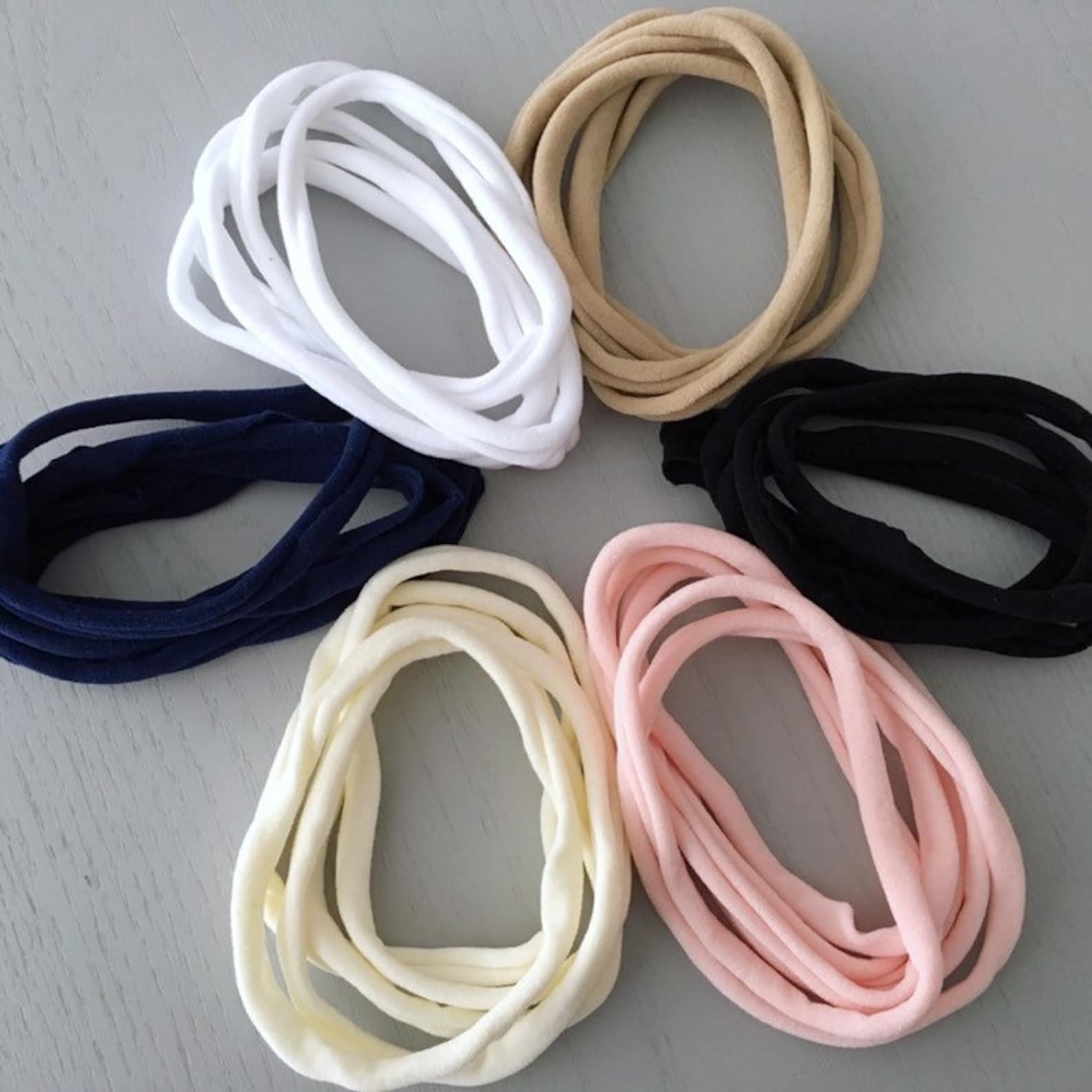 Christmas Pudding Bow Baby Headband Girl Toddler Nylon Thin Headband ...